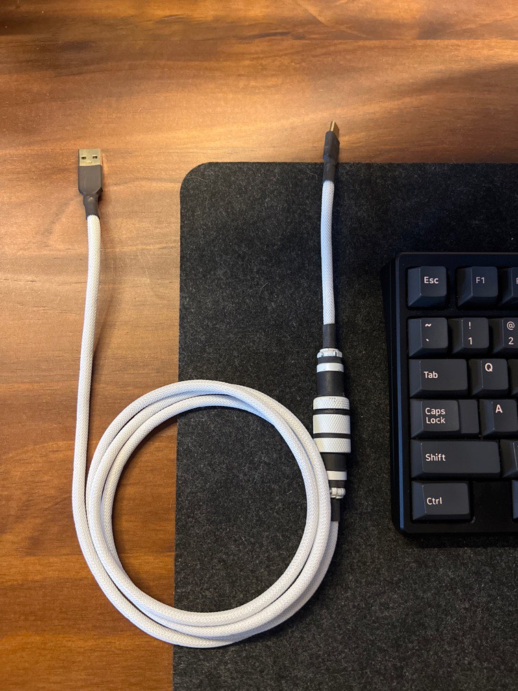 Premium White and Black USBC Aviator Cable, Computers & Tech, Parts ...