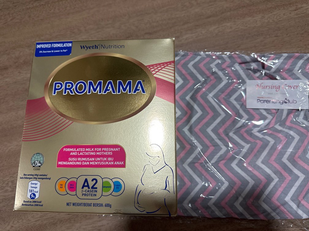 Promama formulated milk for pregnant mothers + nursing cover, Babies ...
