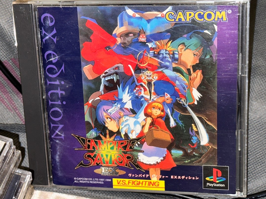 PS1 Vampire Savior (JP) Original Game, Video Gaming, Video Games ...