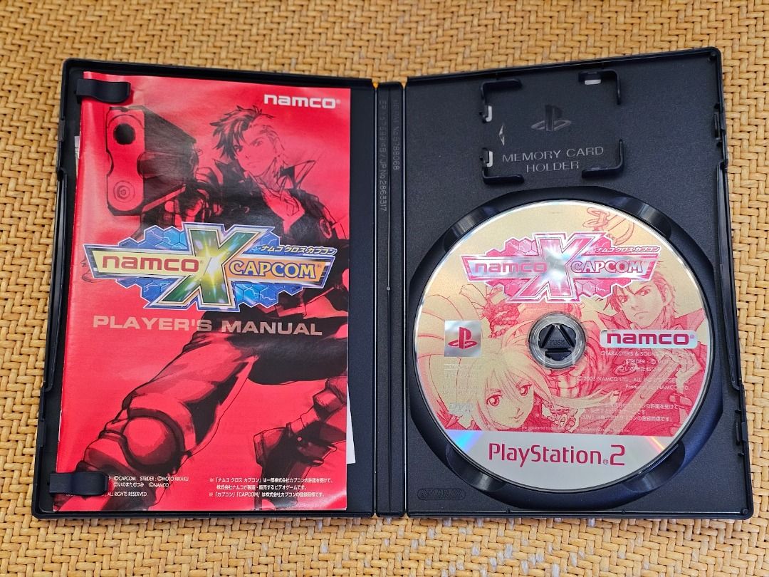 PS2 日版 Namco X Capcom 碟新淨齊說明書(深水步站交收), 電子遊戲, 電子遊戲, PlayStation - Carousell