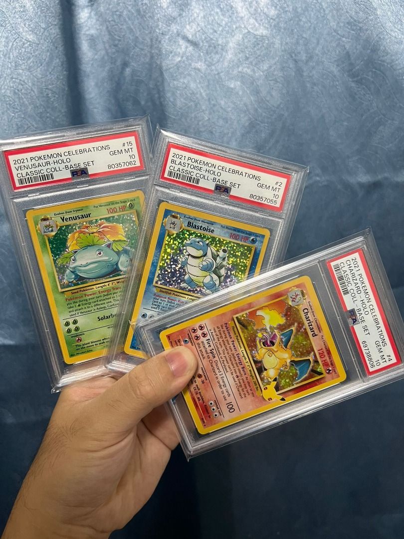 [PSA 10] Pokemon TCG - 25th Anniversary Celebrations Trio SET - Charizard, Blastoise , Venusaur ...