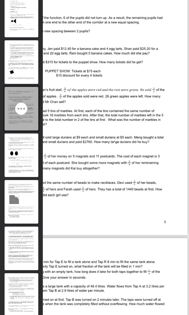 2024 specially curated - Various Top school -PSLE Maths consolidated ...