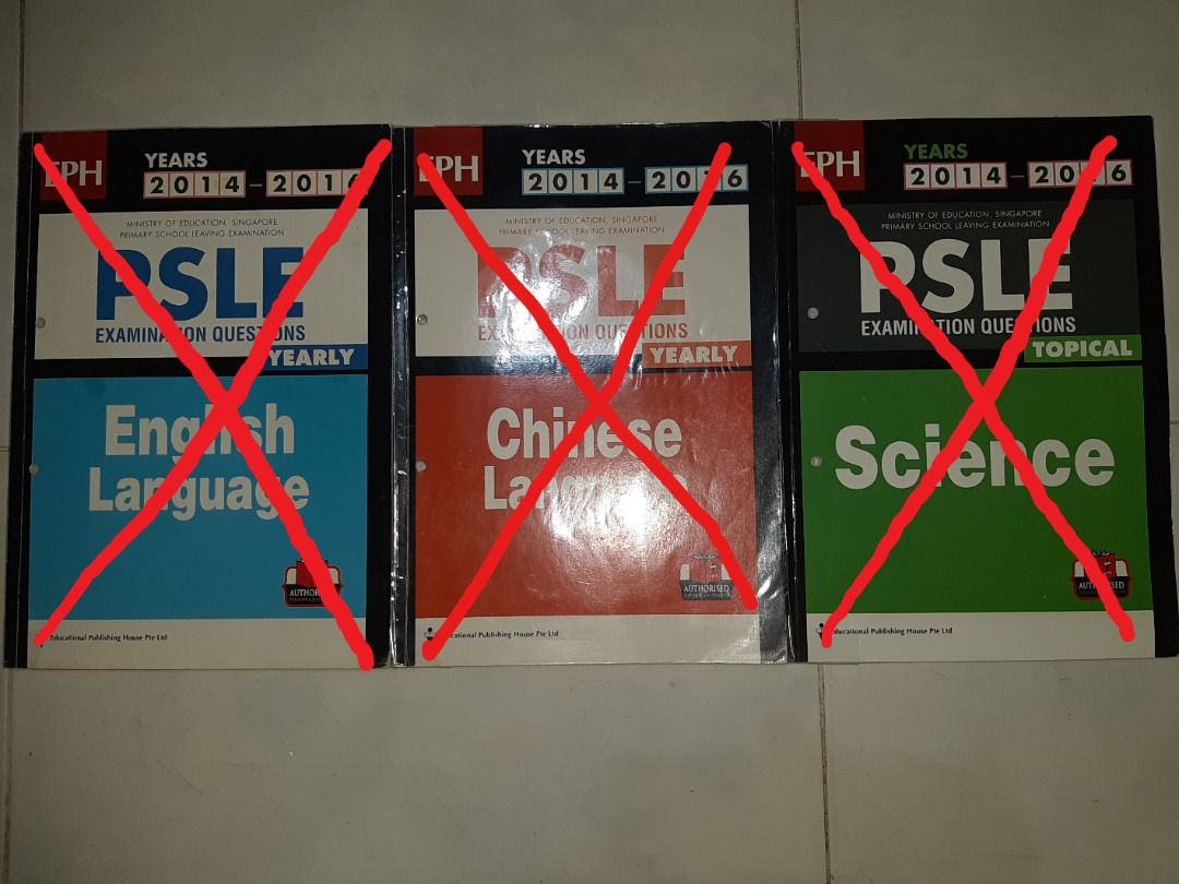 PSLE Exam 2014-2016 Yearly (Maths) EPH, Hobbies & Toys, Books ...