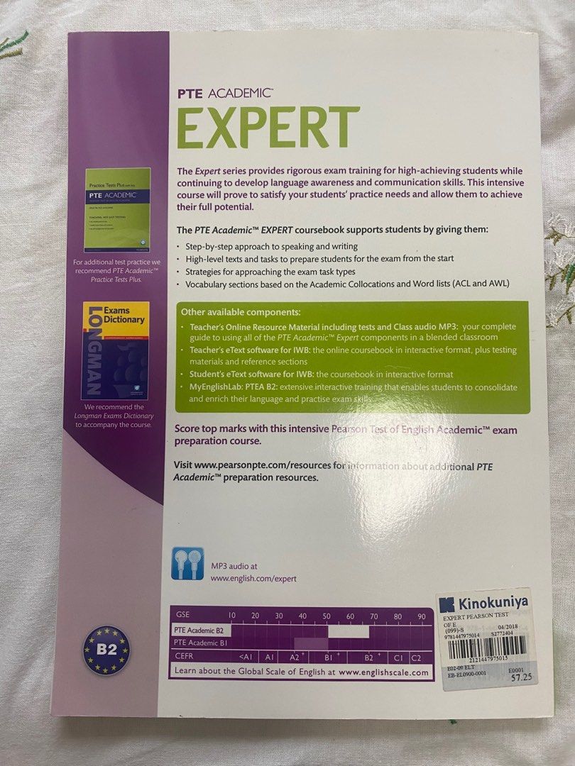 PTE Acadmic B2 course book, Hobbies & Toys, Books & Magazines, Assessment Books on Carousell