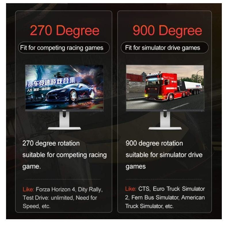 PXN V900 PC Racing Wheel, Universal Usb Car Sim 270/900 degree Race ...