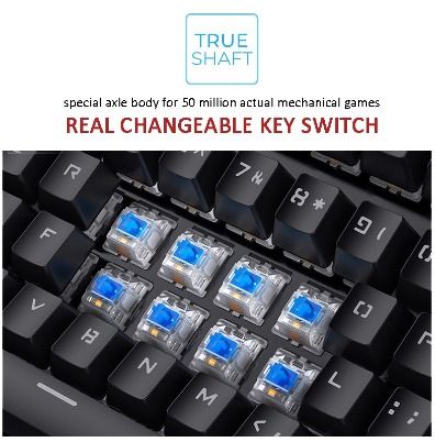Real RGB Mechanical Keyboard Changeable Switch | Gaming Keyboard | RGB ...