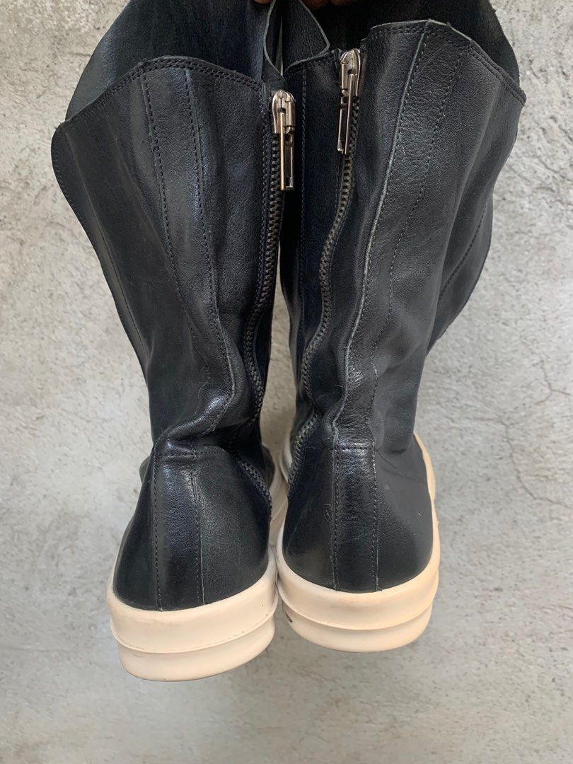 RICK OWENS MAINLINE LACELESS RAMONES, Men's Fashion, Footwear, Sneakers ...