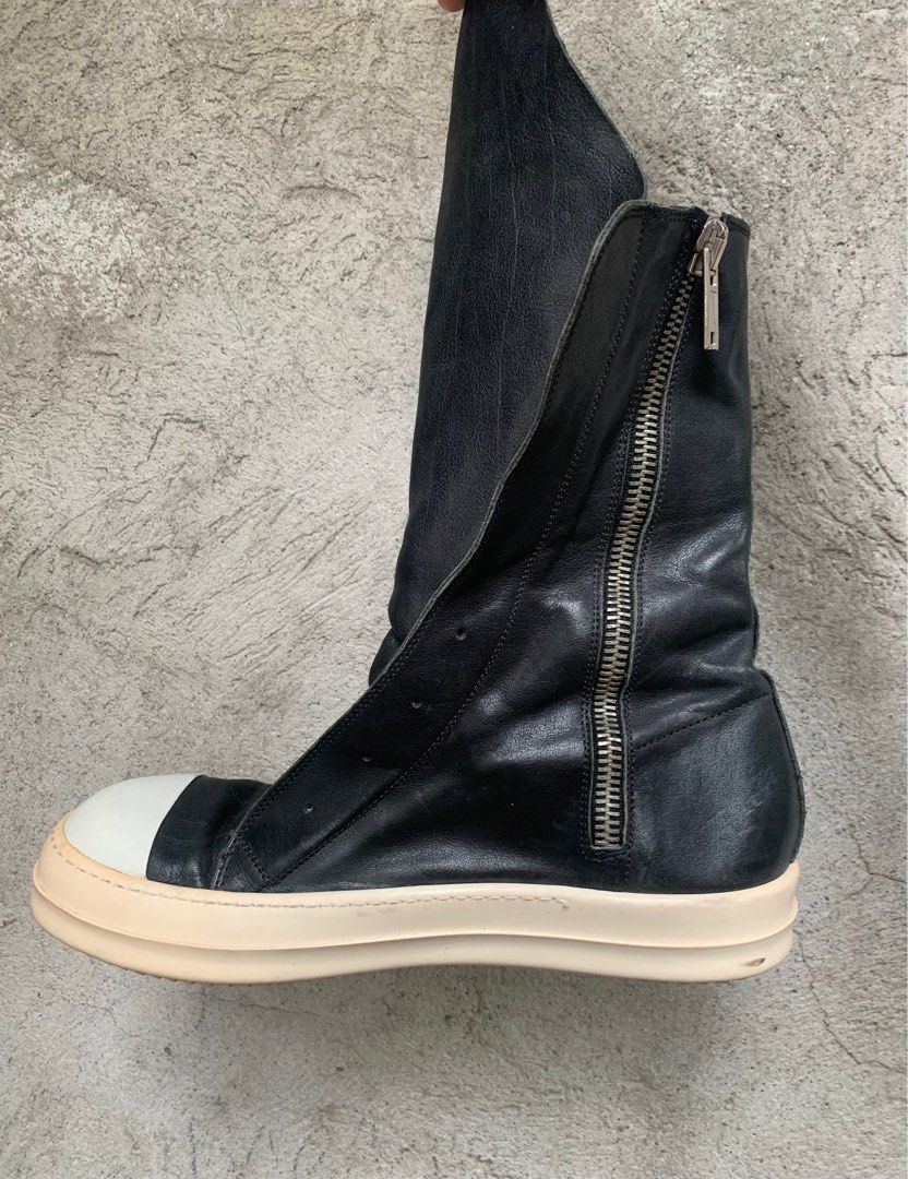 RICK OWENS MAINLINE LACELESS RAMONES, Men's Fashion, Footwear, Sneakers ...