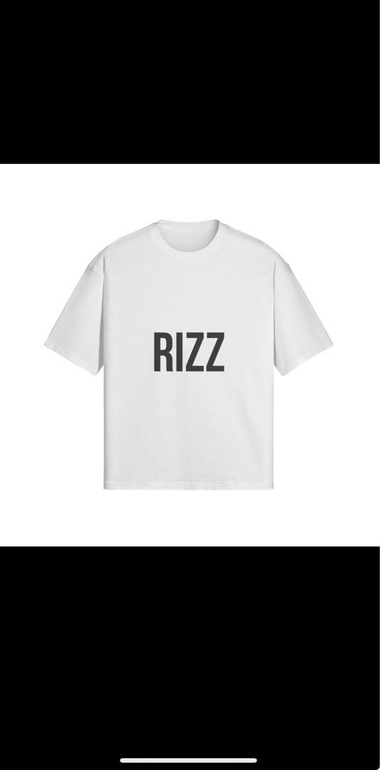 Rizz tshirt, Men's Fashion, Tops & Sets, Tshirts & Polo Shirts on Carousell