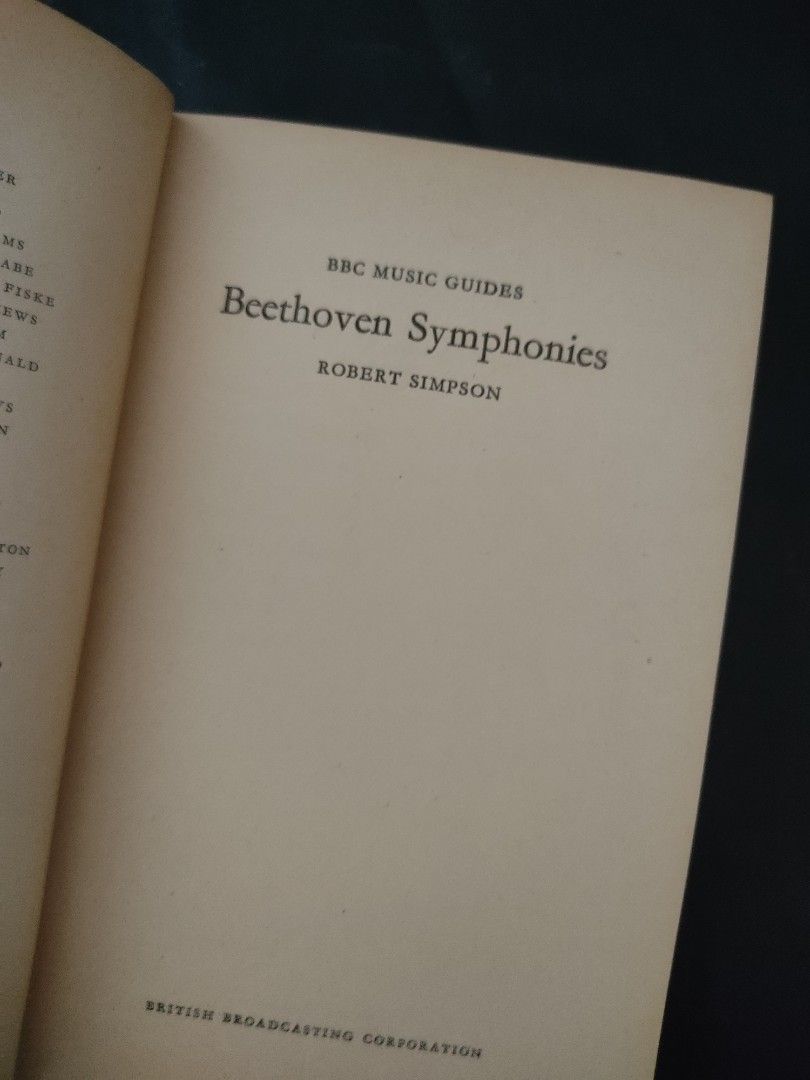 Robert Simpson: Beethoven Symphonies (1978 Ed.), Hobbies & Toys, Books & Magazines, Fiction ...