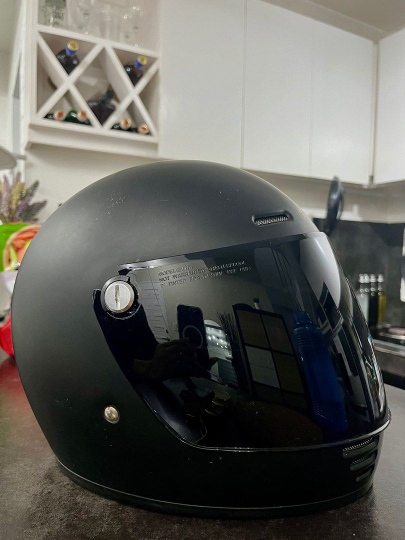 RUSH! Rook matte black helmet, Motorbikes, Motorbike Parts ...