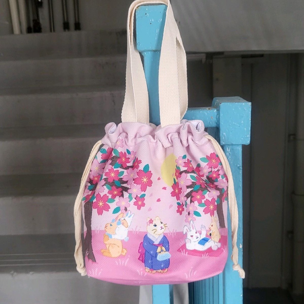 Sakura Pink Dumpling Bag, Women's Fashion, Bags & Wallets, Purses ...