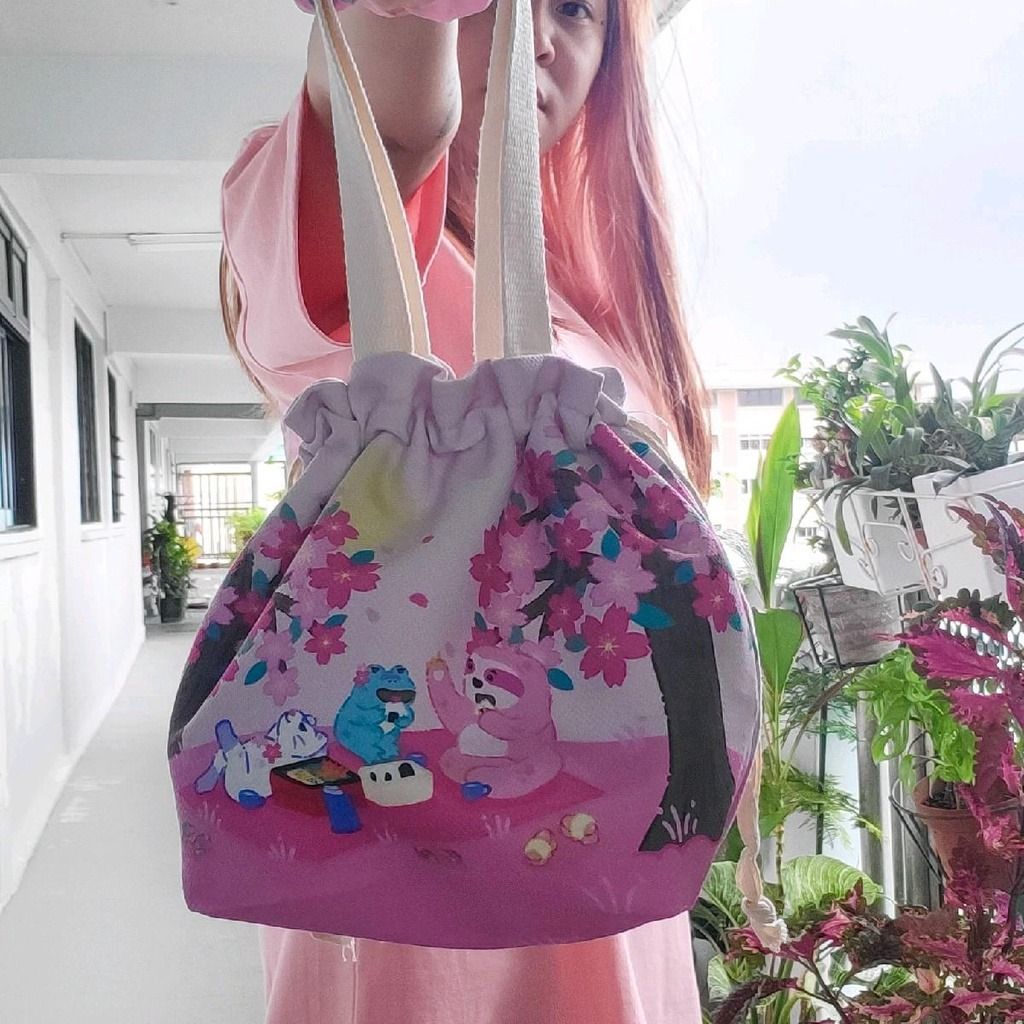 Sakura Pink Dumpling Bag, Women's Fashion, Bags & Wallets, Purses ...