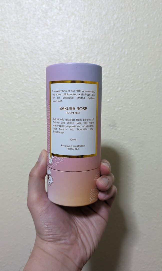 Sakura Rose Room Mist by Pryce Tea - Takashimaya 30th Anniversary ...