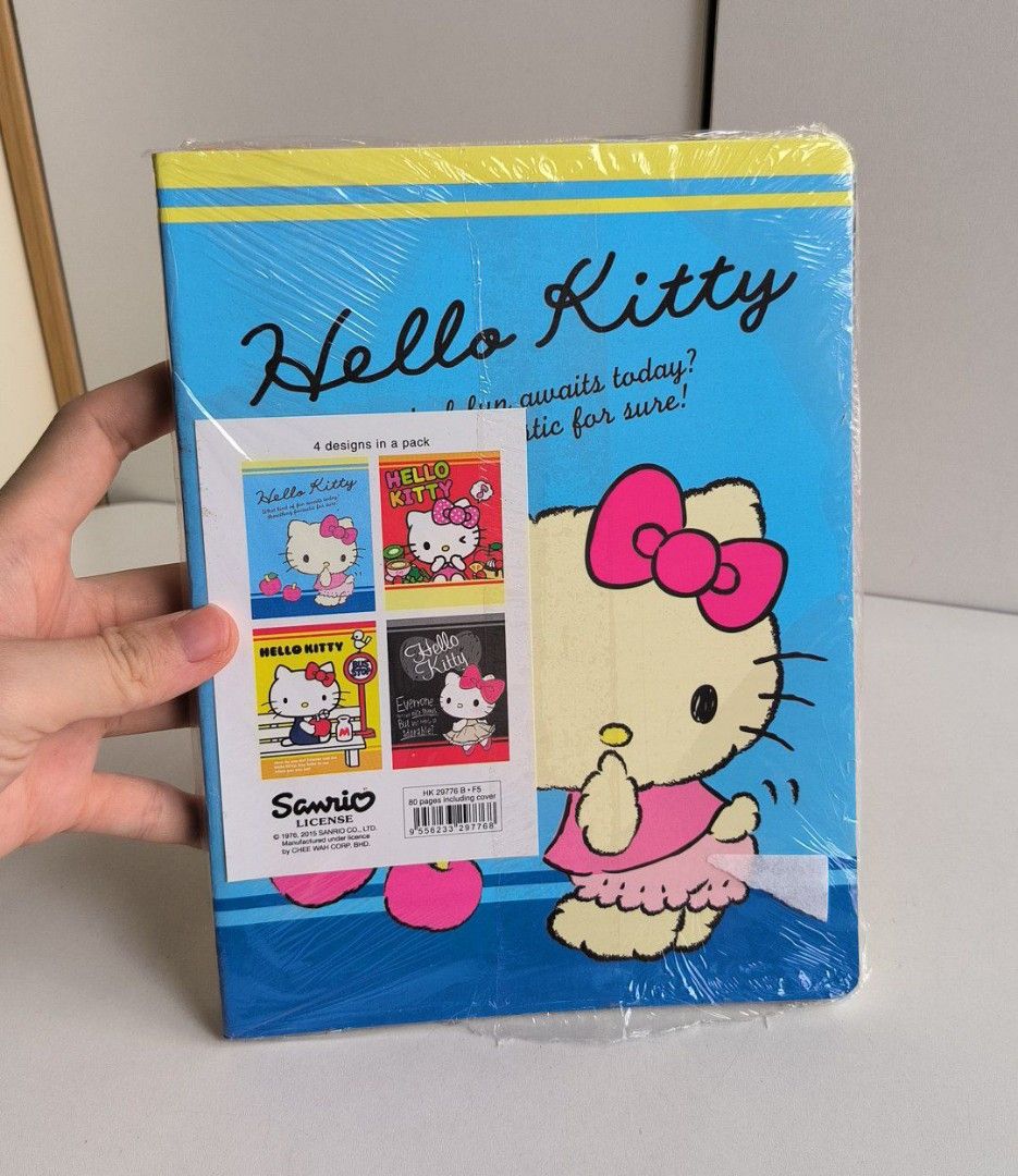 Sanrio Hello Kitty notebook 4 in one pack - sealed, Hobbies & Toys ...