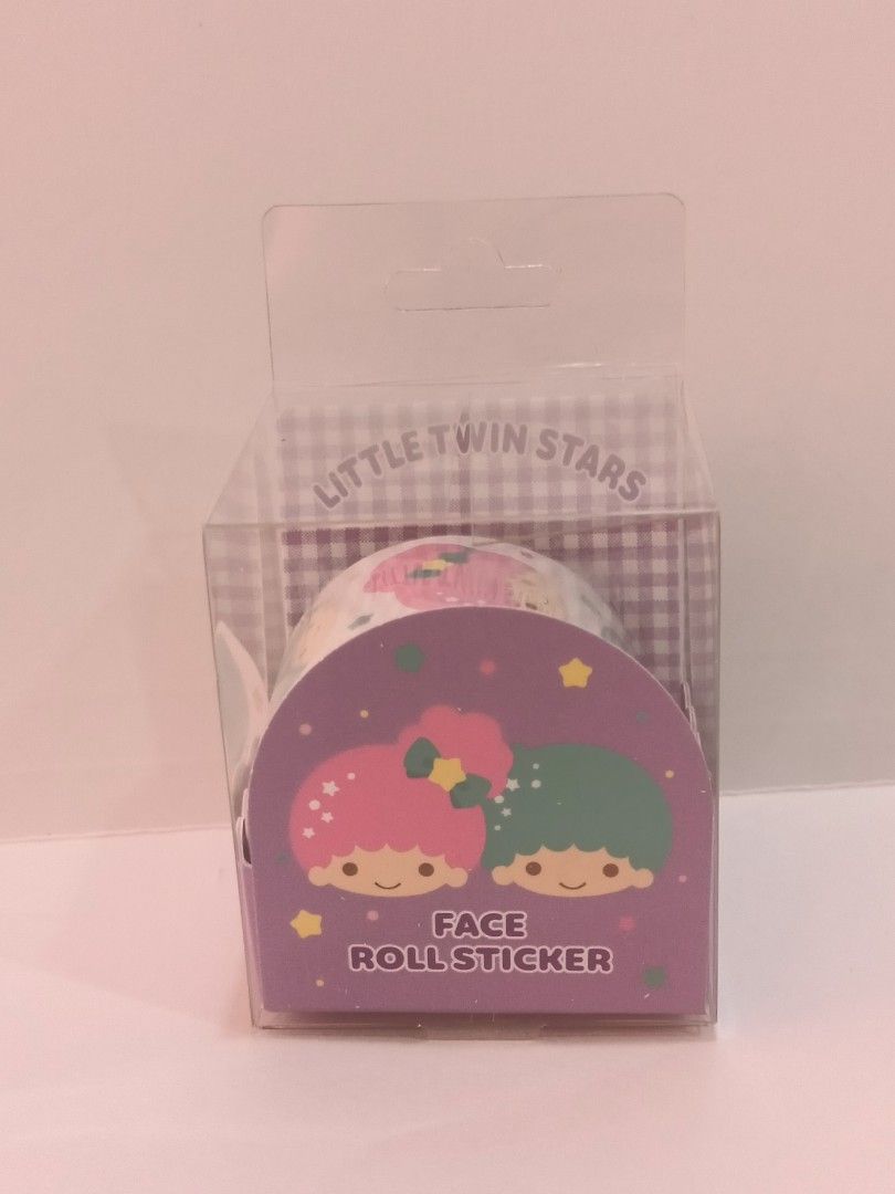 Sanrio License Face Roll Stickers Little Twin Stars Kerokerokeroppi ...