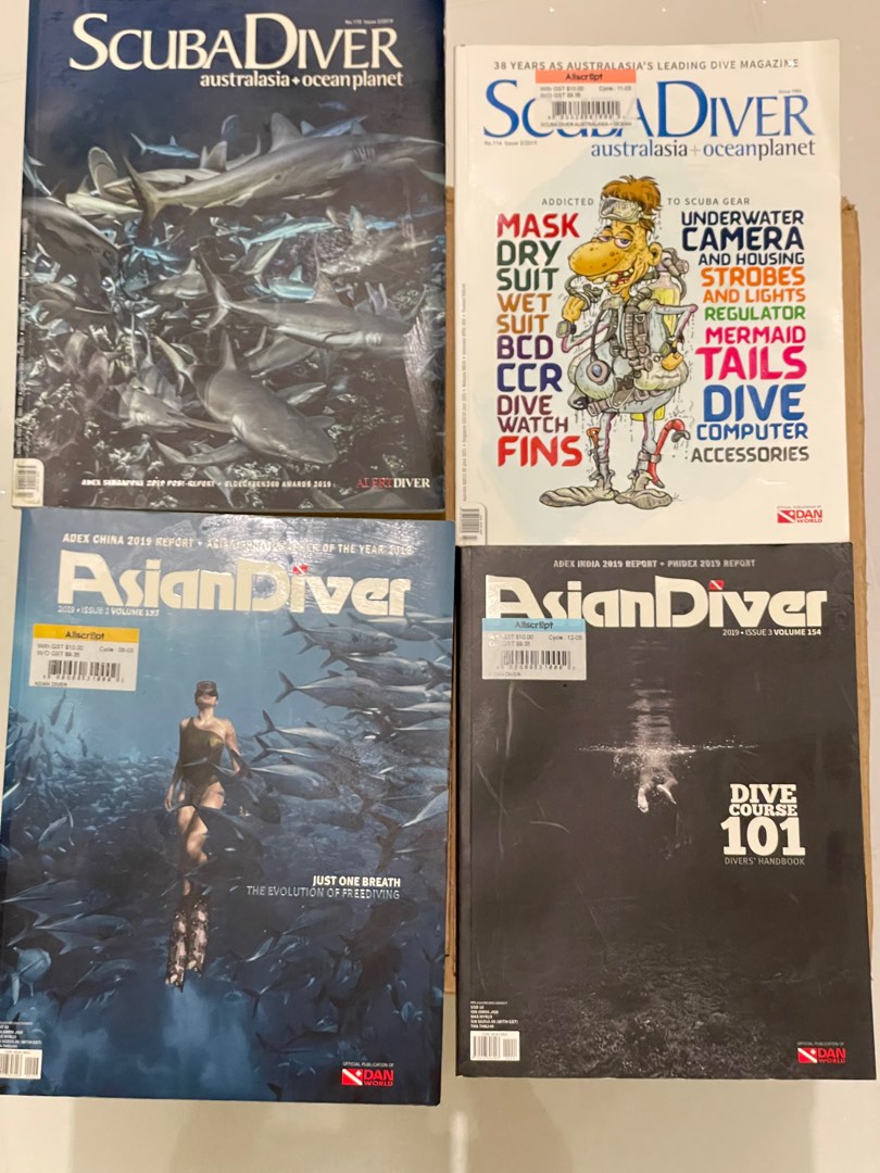 Scuba Diving Magazines, Hobbies & Toys, Books & Magazines, Magazines on ...