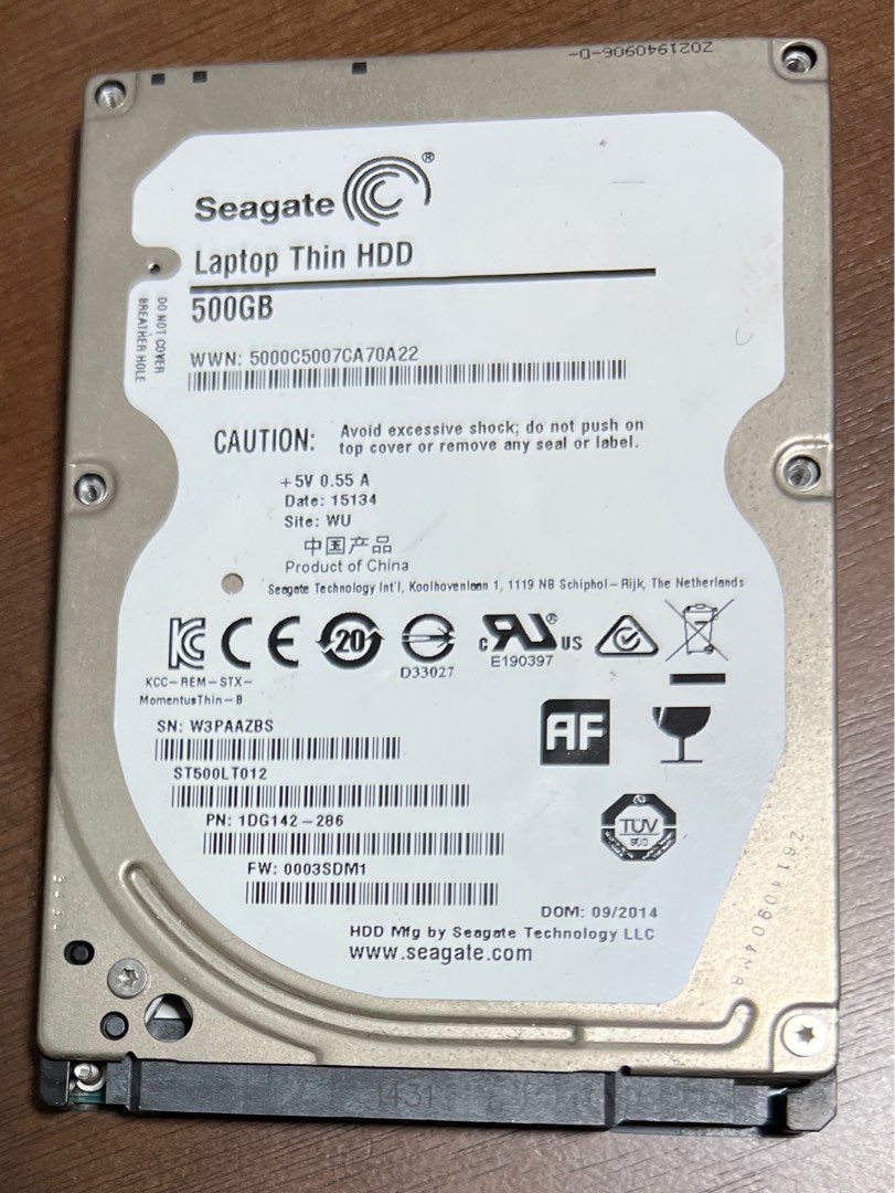 Seagate 500GB HDD, Computers & Tech, Parts & Accessories, Hard Disks ...