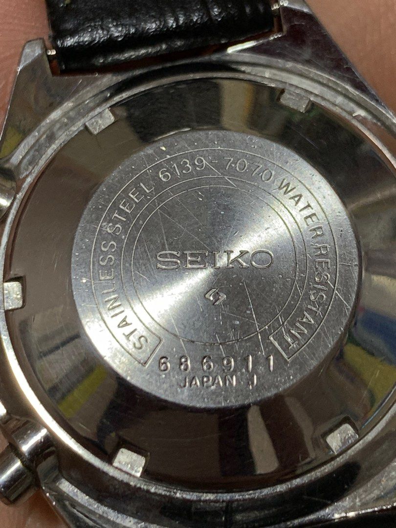 Seiko 6139 vintage chronograph watch nice serial number, Men's Fashion ...