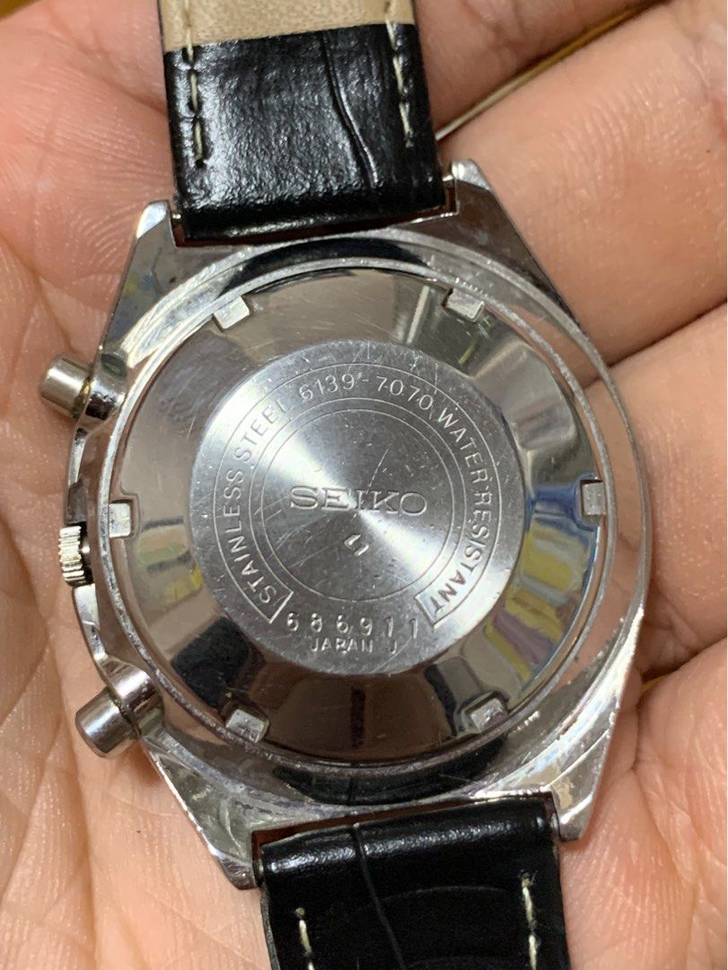 Seiko 6139 vintage chronograph watch nice serial number, Men's Fashion ...