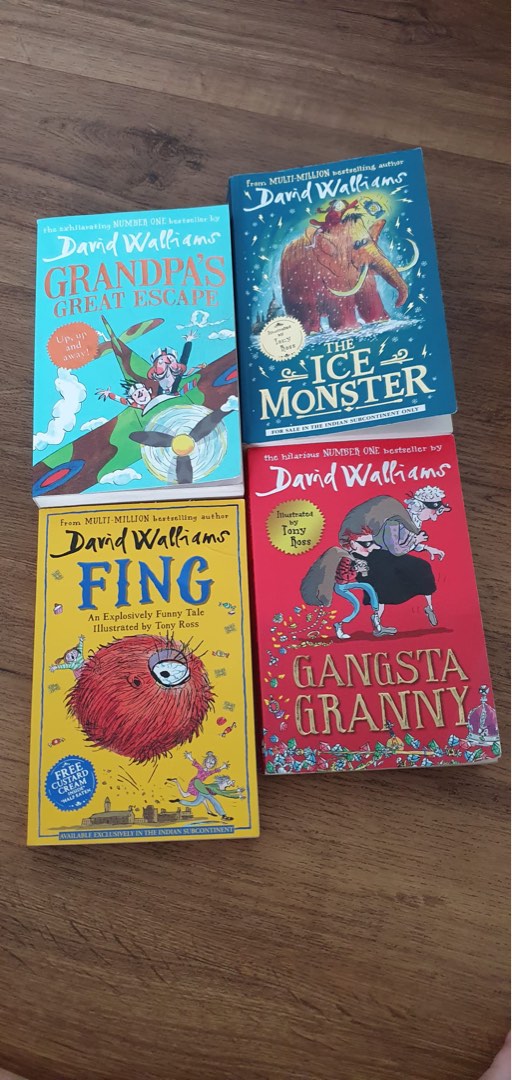 Set of 4 David Walliams Books, Hobbies & Toys, Books & Magazines ...