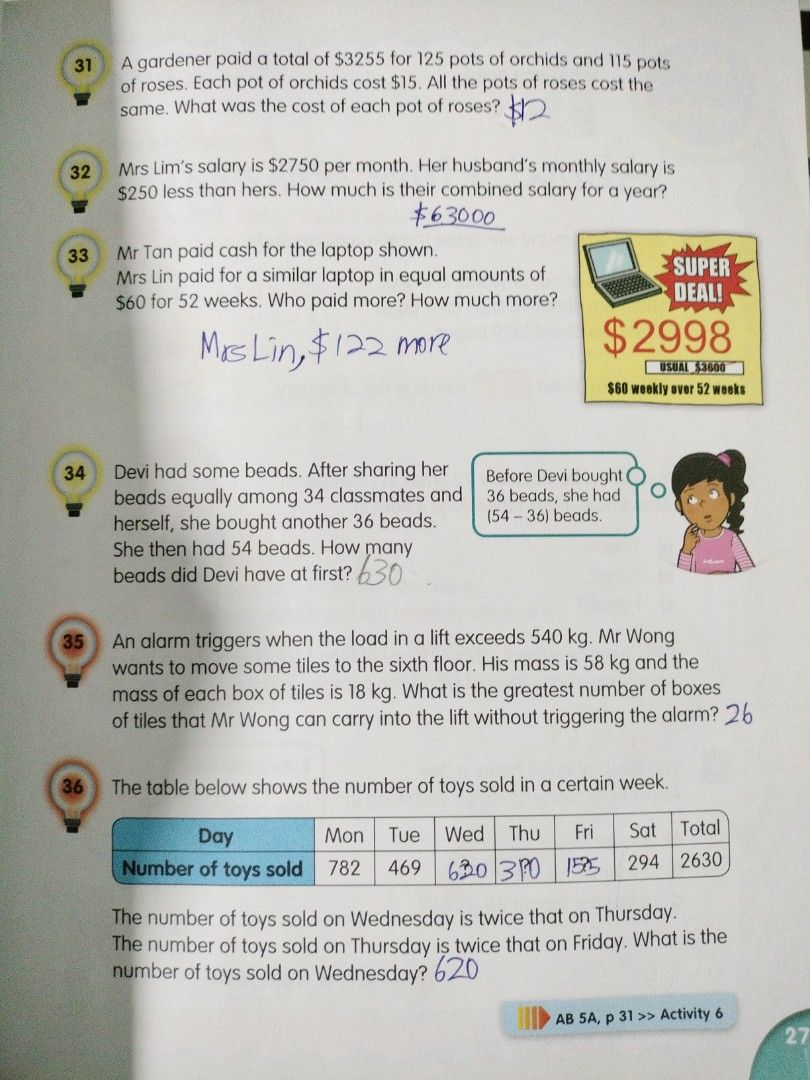 SHAPING MATHS 5A 5B - COURSEBOOK / TEXTBOOK, Hobbies & Toys, Books ...