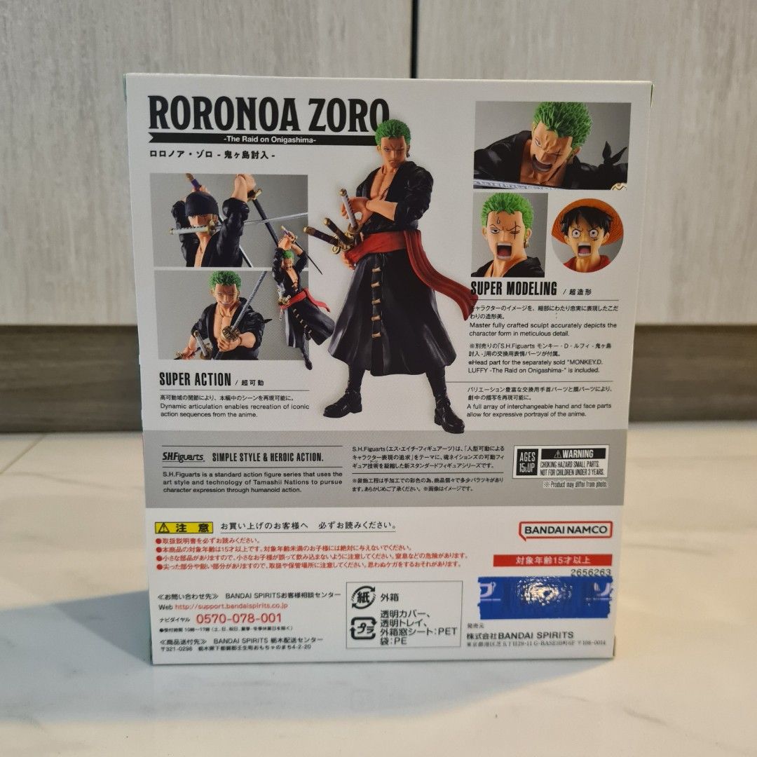 SHF one piece zoro figure, Hobbies & Toys, Toys & Games on Carousell