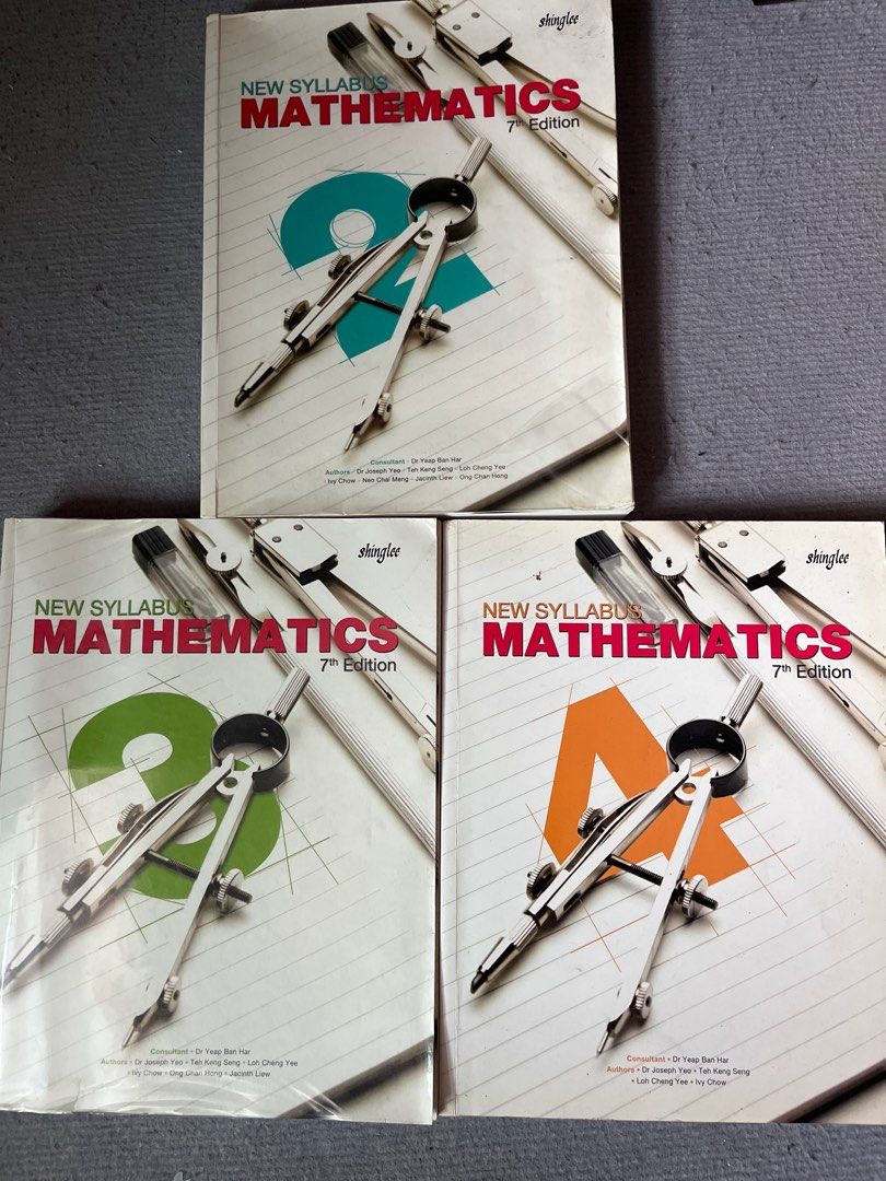Shingles New Syllabus Mathematics 7th edition textbooks 2, 3 and 4 ...