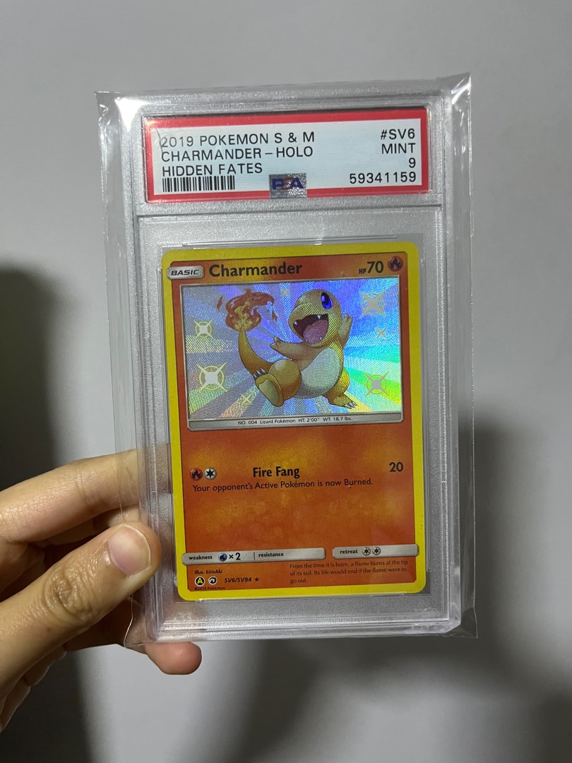 Hidden Fates Shiny Baby Charmander Pokemon Slab PSA 9, Hobbies & Toys ...
