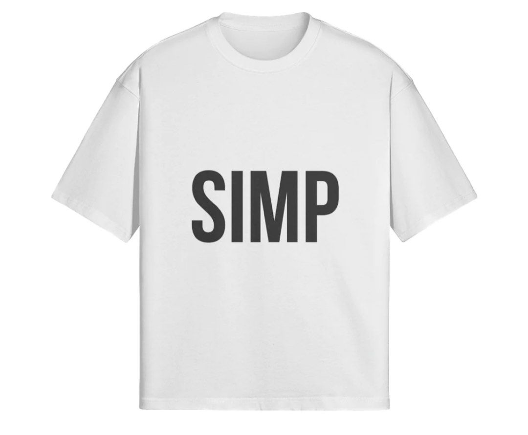 Simp tshirt, Men's Fashion, Tops & Sets, Tshirts & Polo Shirts on Carousell