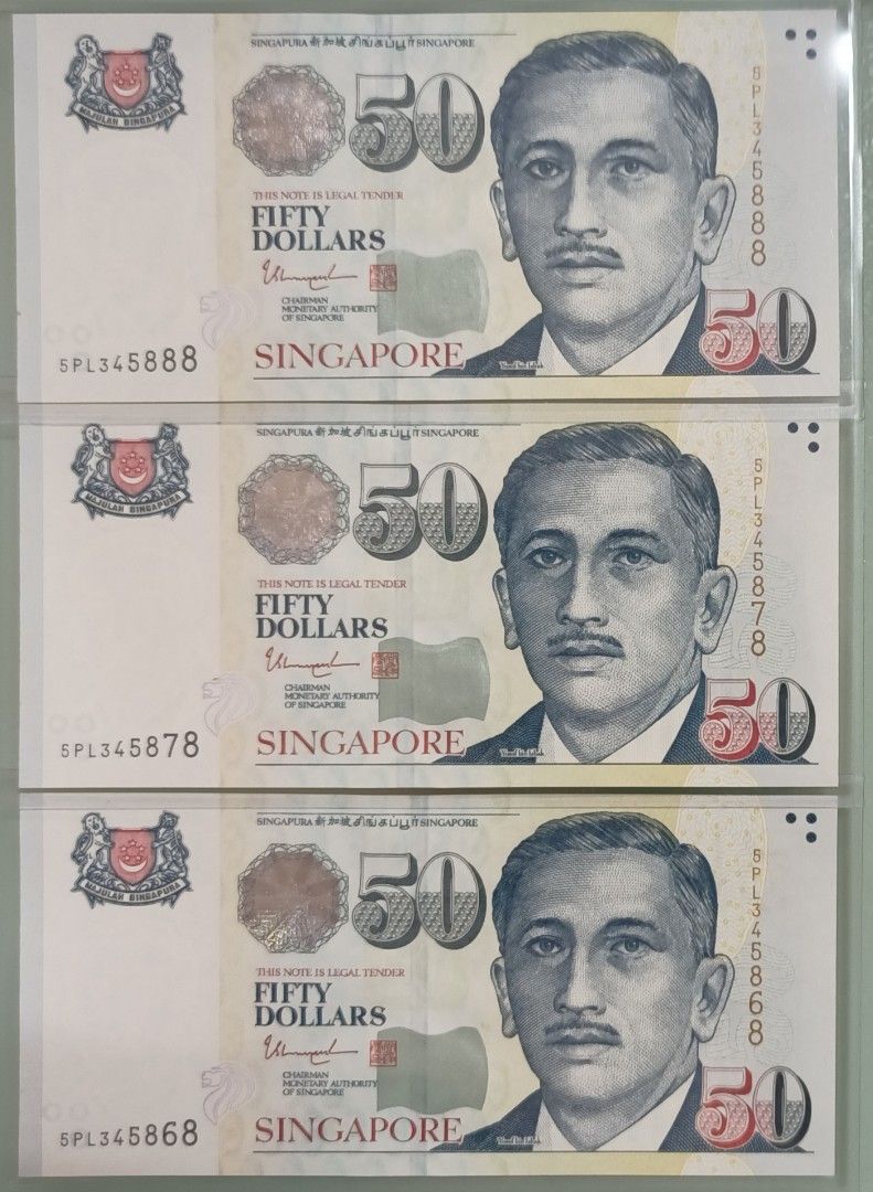 Singapore Currency Yusof Ishak $50 Note, Hobbies & Toys, Memorabilia ...