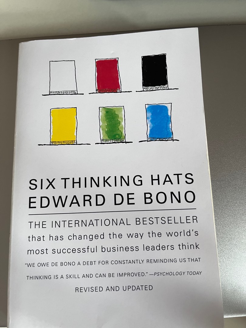 Six Thinking Hats by Edward De Bono, Hobbies & Toys, Books & Magazines ...