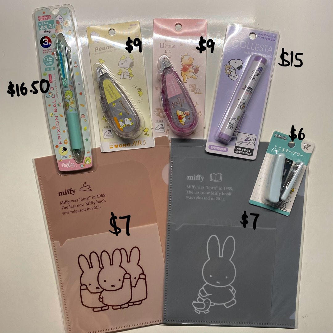 snoopy, sumikko gurashi, miffy, winnie the pooh stationery (mono ...