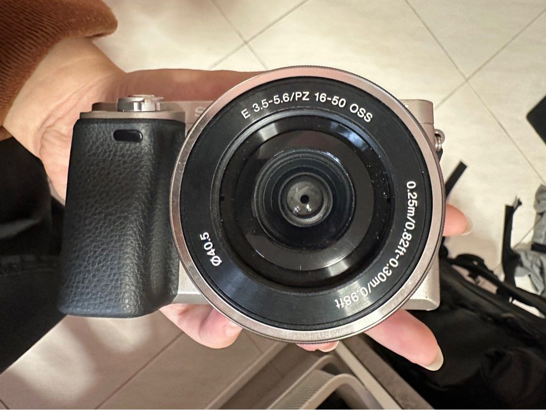 Sony Alpha A6000 silver color, Photography, Cameras on Carousell