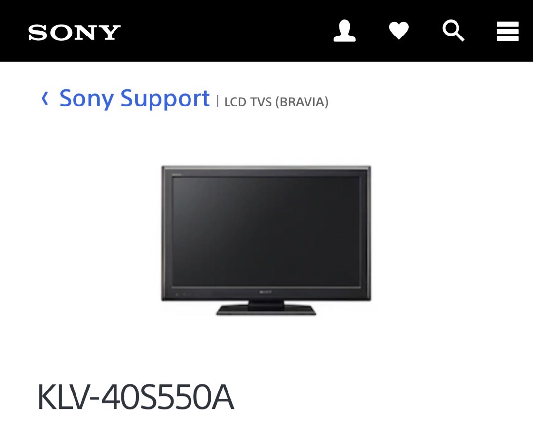 Sony Tv, TV & Home Appliances, TV & Entertainment, TV on Carousell