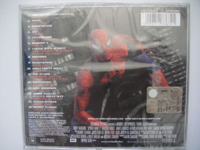 Spider-Man 2 (OST) CD (全新未開封) (Dashboard Confessional, Train ...