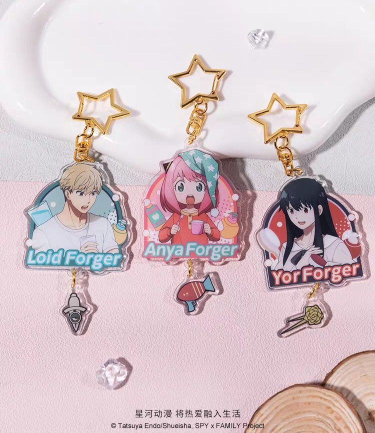Spy X Family Keychain Anya Loid Yor Forger Authentic [PO], Hobbies ...