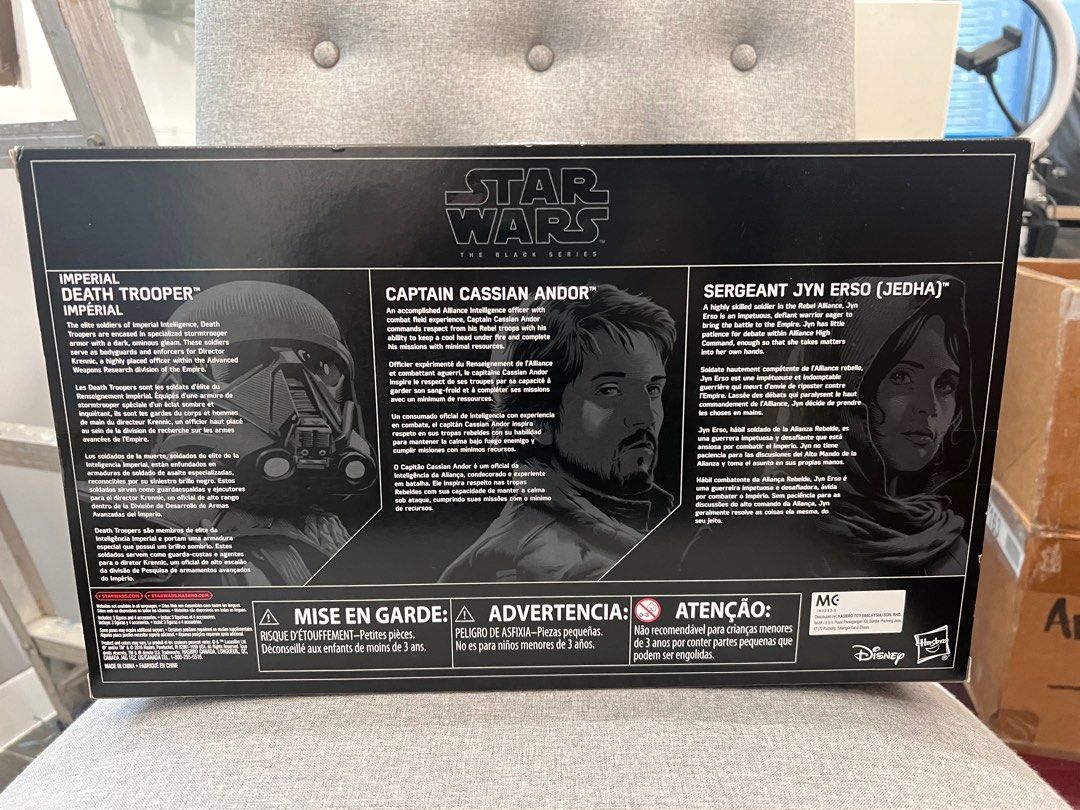 Star Wars Black Series Death Trooper Cassian Andor Jyn Erso 3 pack ...