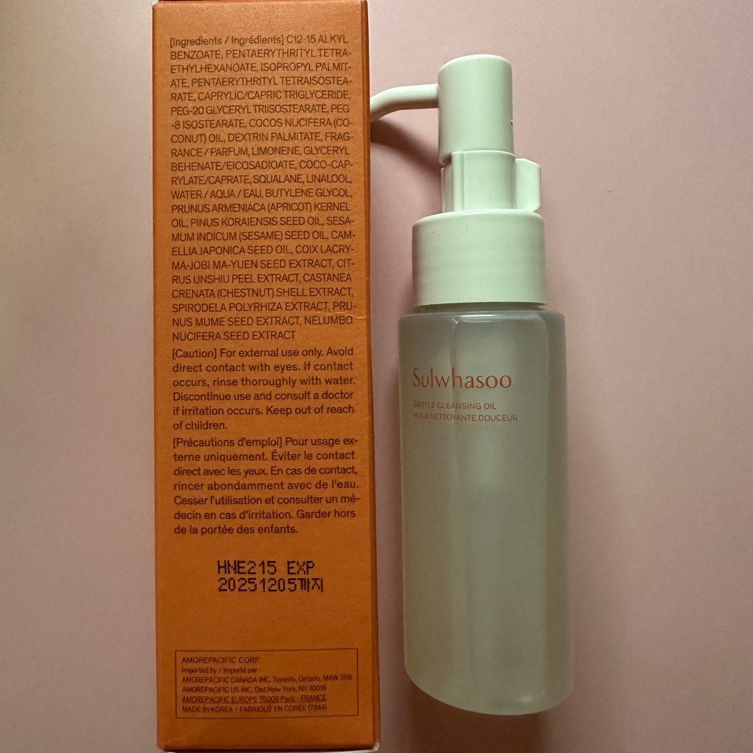 Sulwhasoo Gentle Cleansing Oil (50ml), Beauty & Personal Care, Face ...