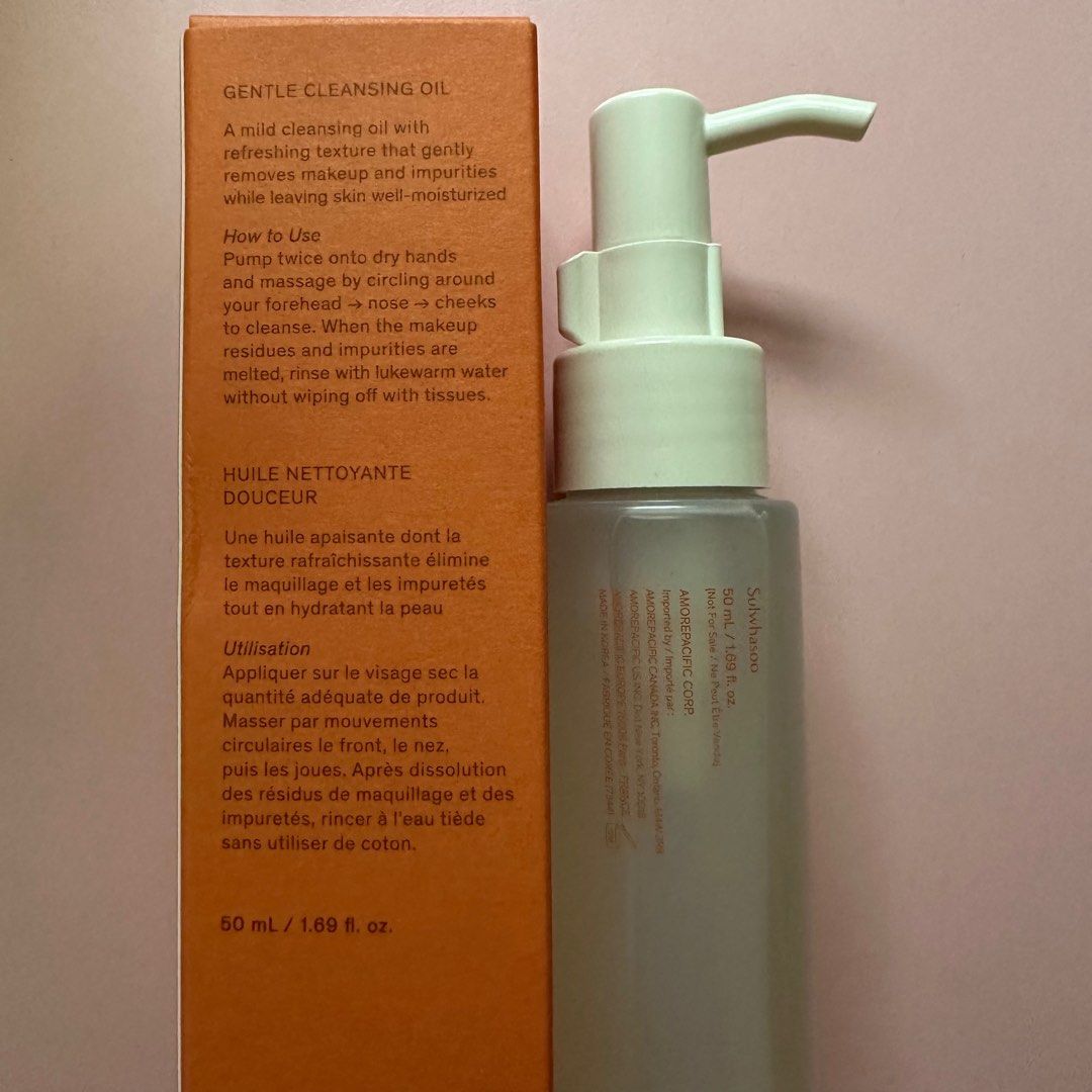 Sulwhasoo Gentle Cleansing Oil (50ml), Beauty & Personal Care, Face ...