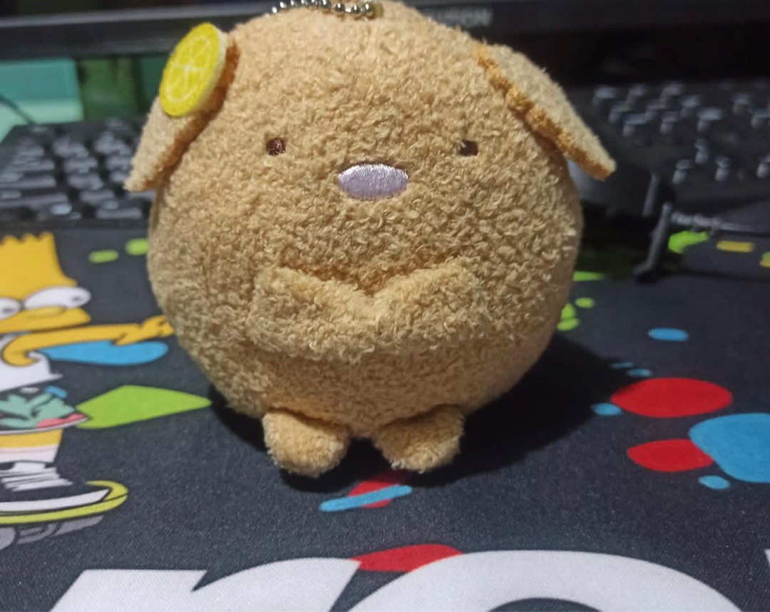 Sumikko Gurashi Tonkatsu Lemon in Dog Costume Charm, Hobbies & Toys ...