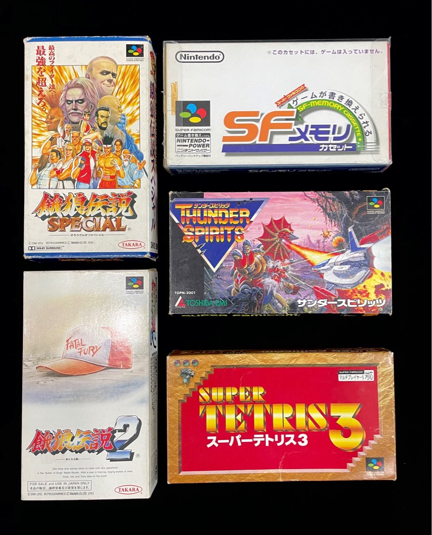 Super Famicom games 3, Video Gaming, Video Games, Nintendo on Carousell