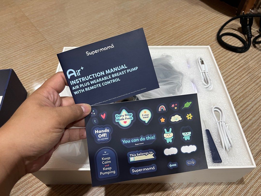 Supermama Lab AirPlus - Wearable double pump w/ FREE breastmilk bags ...