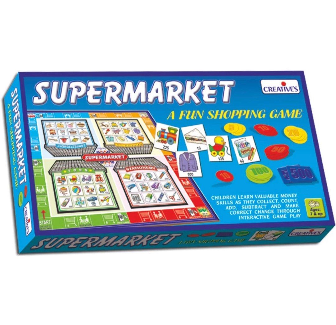 Supermarket board game, Hobbies & Toys, Toys & Games on Carousell