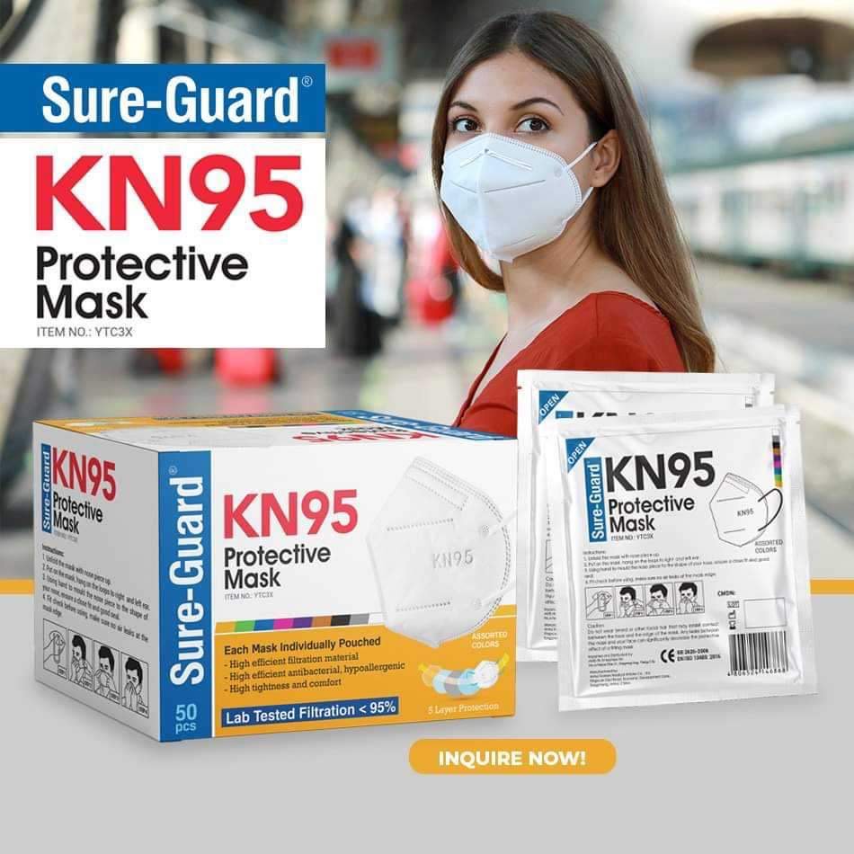 Sureguard Kn95 Fda Approved, Health & Nutrition, Face Masks & Face ...