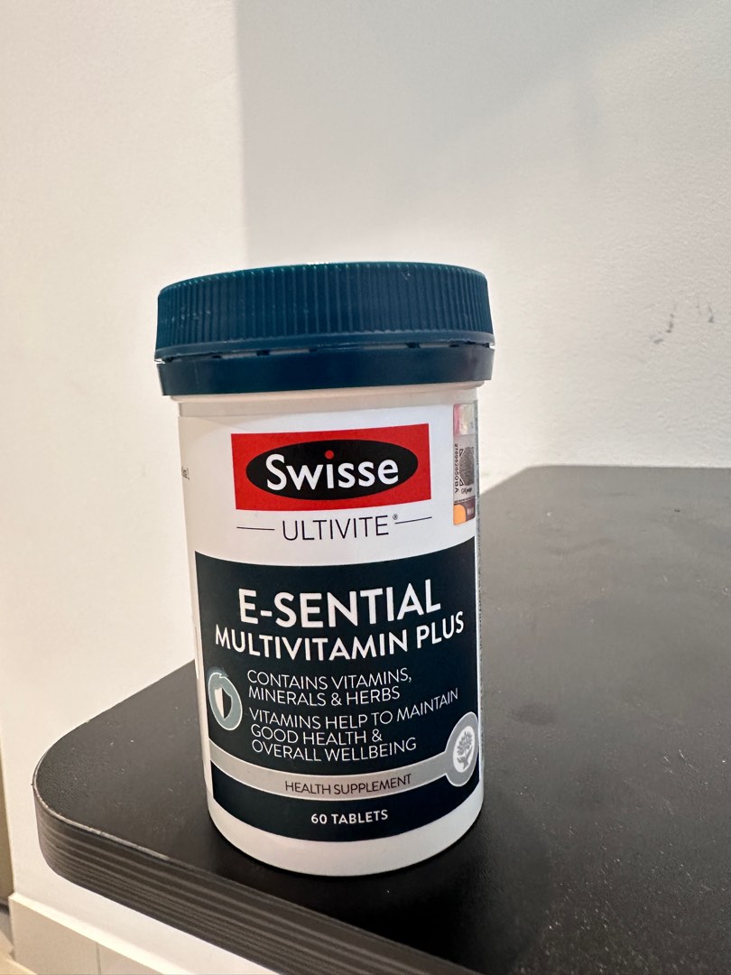 Swisse ultivite E-Sential Multivitamin plus, Health & Nutrition, Health ...