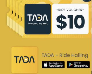 Tada $10 & $8, Tickets & Vouchers, Vouchers on Carousell