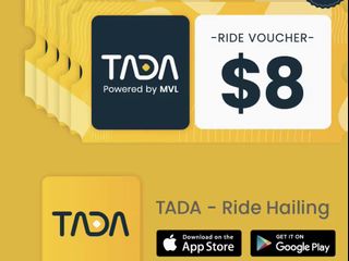 Tada $10 & $8, Tickets & Vouchers, Vouchers on Carousell