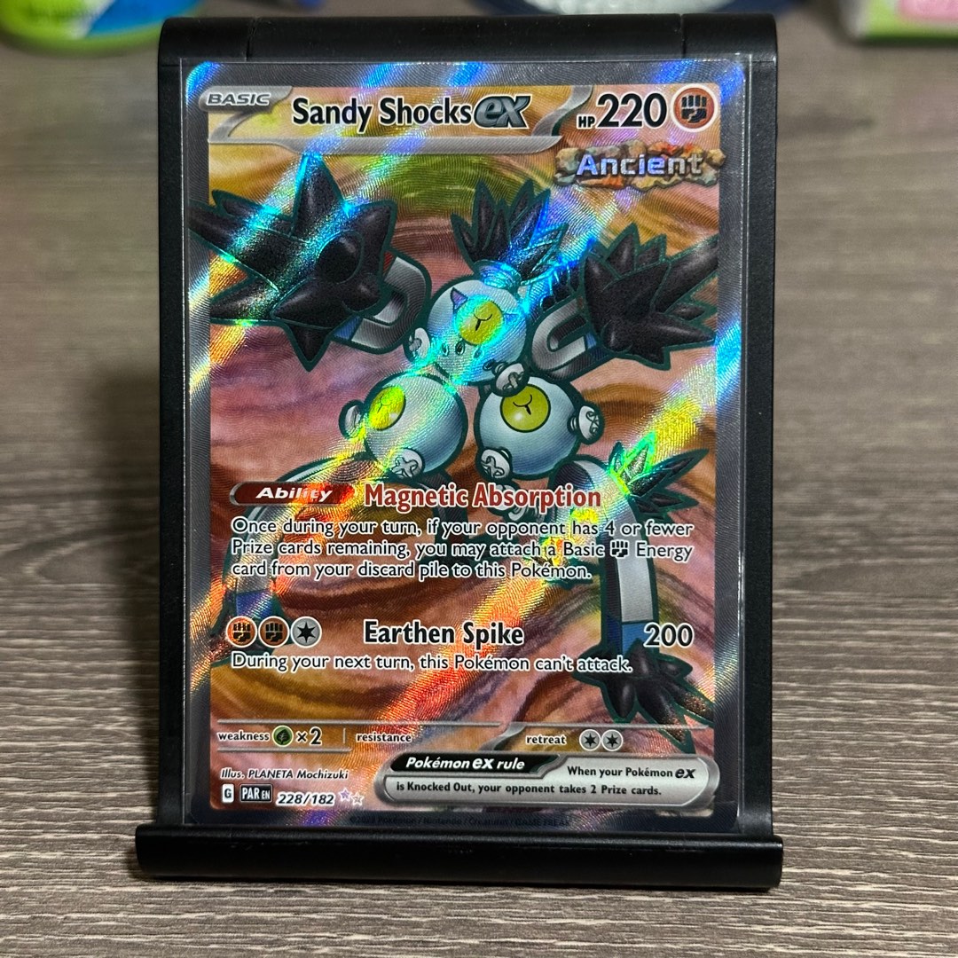TCG POKEMON - Sandy Shocks EX 228/182 - Full Art Secret Rare Scarlet & Violet: Paradox Rift ...