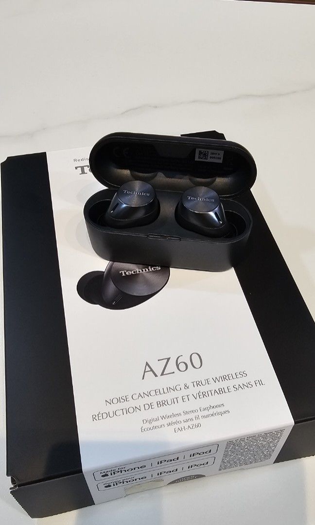 Technics AZ60 true wireless earbuds with ANC, Audio, Earphones on Carousell